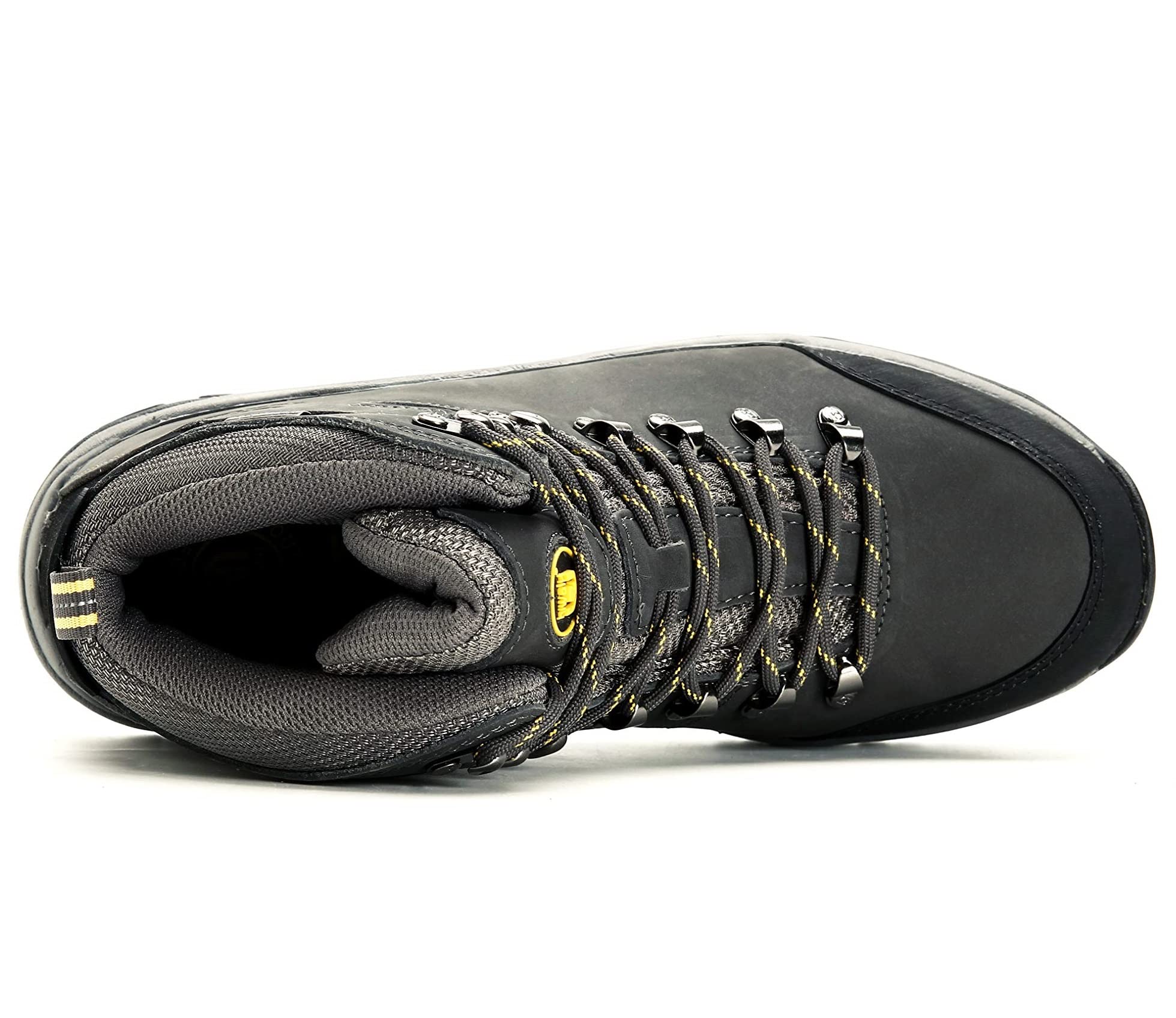 hiwalk men's waterproof hiking wide boots mid ankle leather outdoor trekking mountain boots