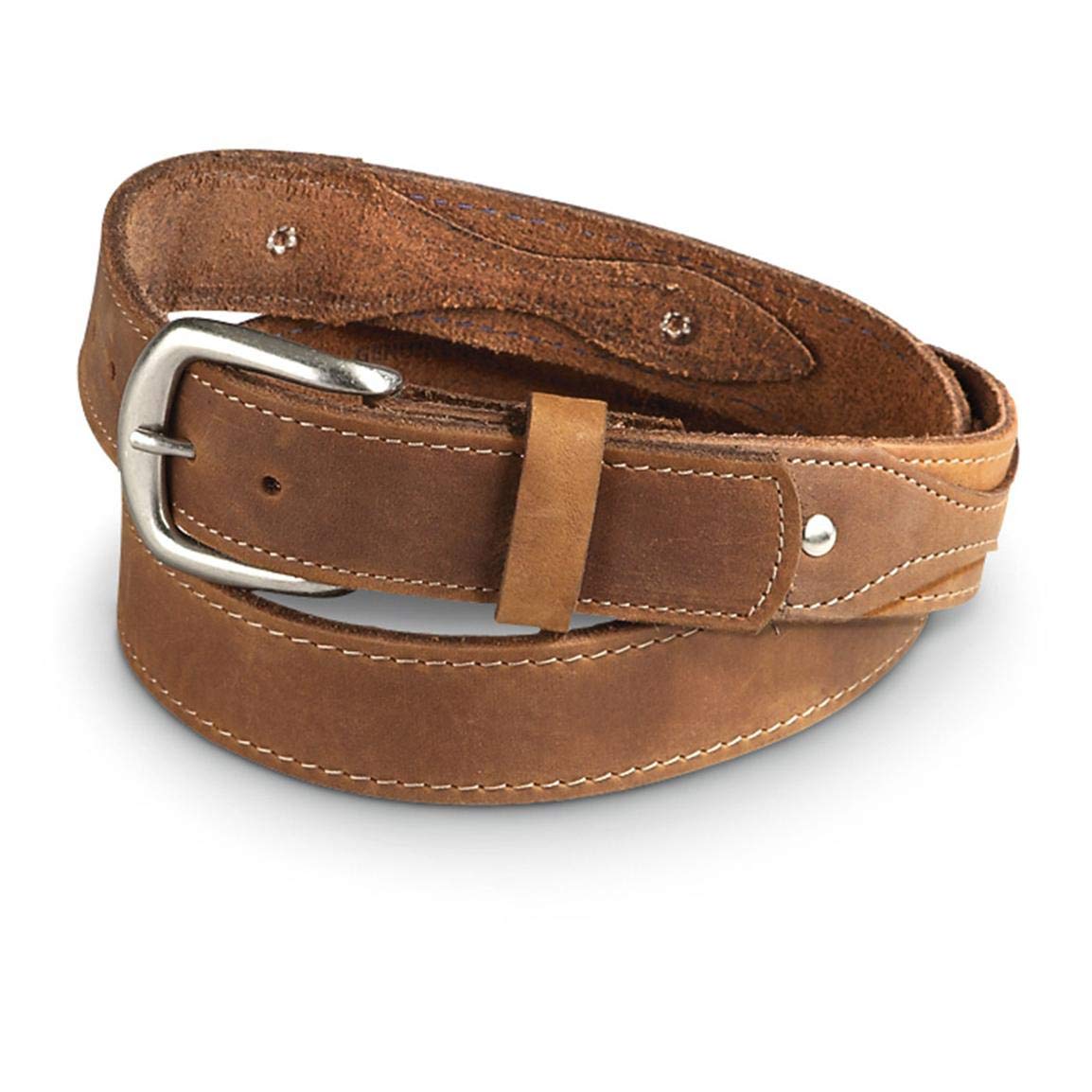 Guide Gear Men's Ranger 1.5" Leather Belt, Boot Tan, 34