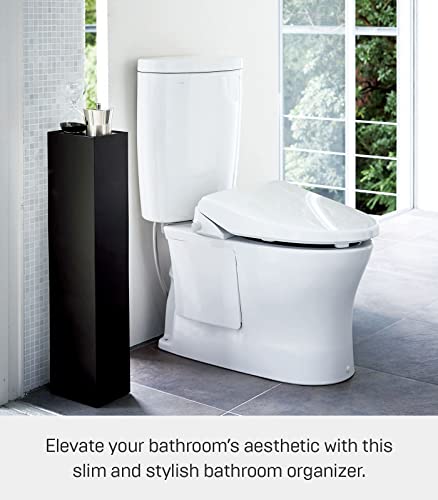 Yamazaki Home Organizer Steel | Toilet Paper Stocker, One Size, Black