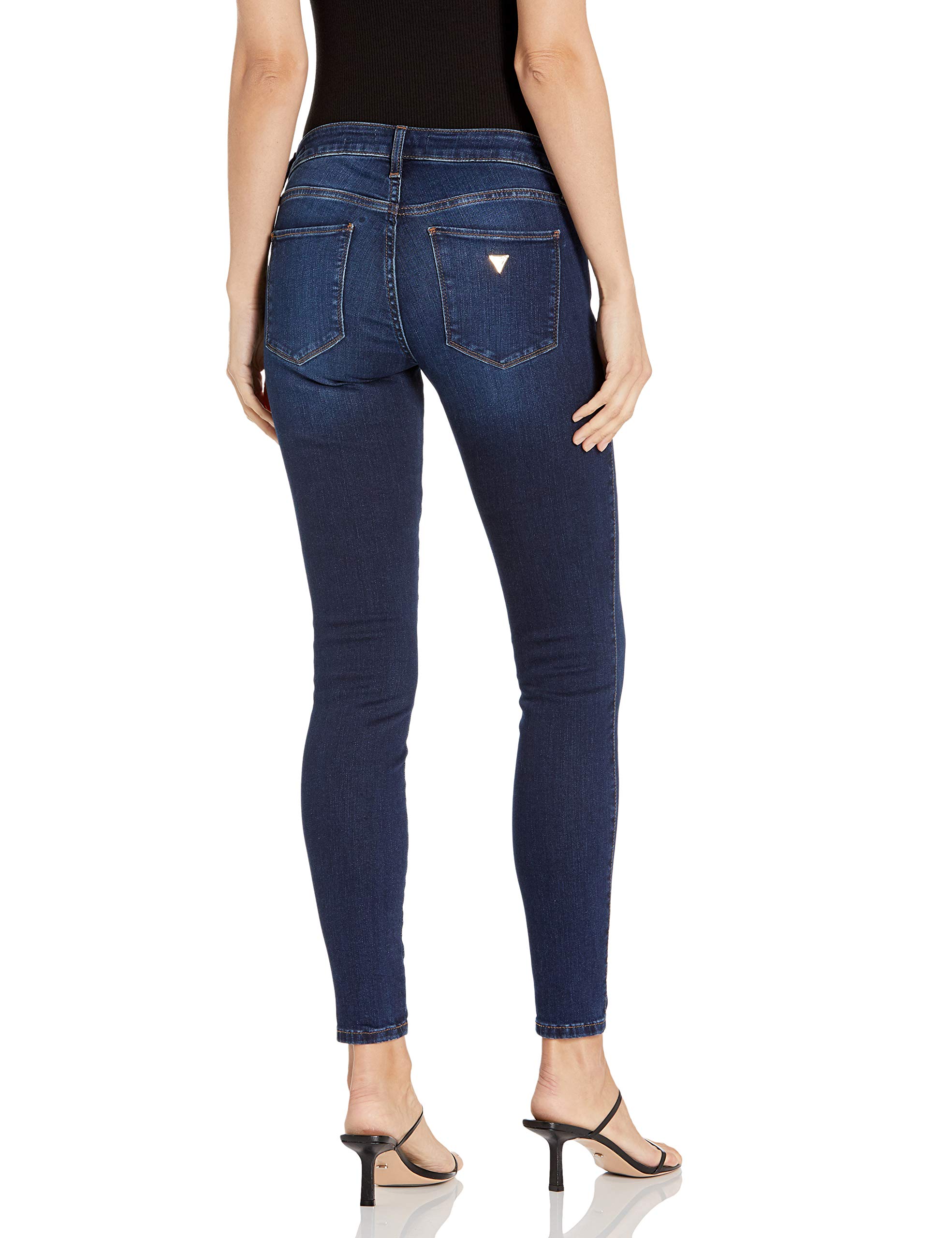 GUESS Women's Sexy Curve Mid-Rise Stretch Skinny Fit Jean, Cumberland, 25