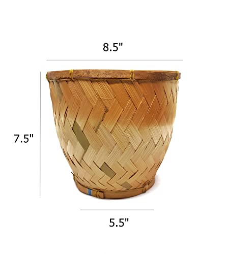 Sticky Rice Steamer Basket Size 8.5 inches With Bottom Plate (Only Basket)