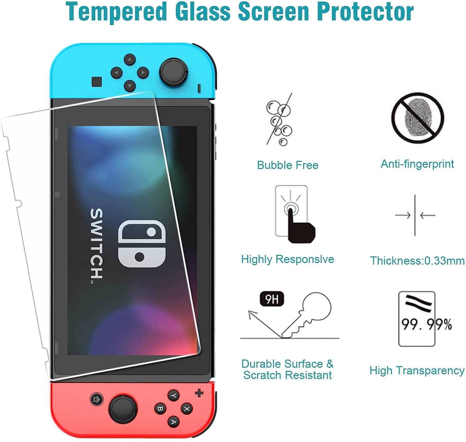 HEYSTOP Carry Case Compatible with Nintendo Switch, Upgraded 14 in 1 Switch Accessories Include Travel Case, TPU Protective Case, Screen Protector, Grip Case, Playstand, Touchscreen Pen and Thumb Cap