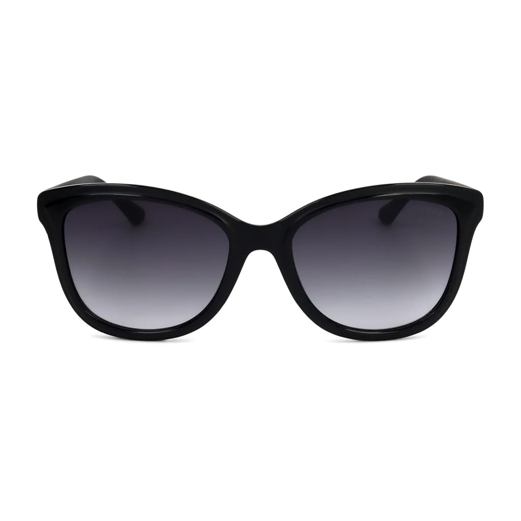 GUESS womens Classic Sunglasses, Shiny Black, 54 18 145 US