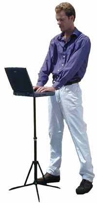 insTand CR3 Portable Laptop Stand for Standing or Sitting
