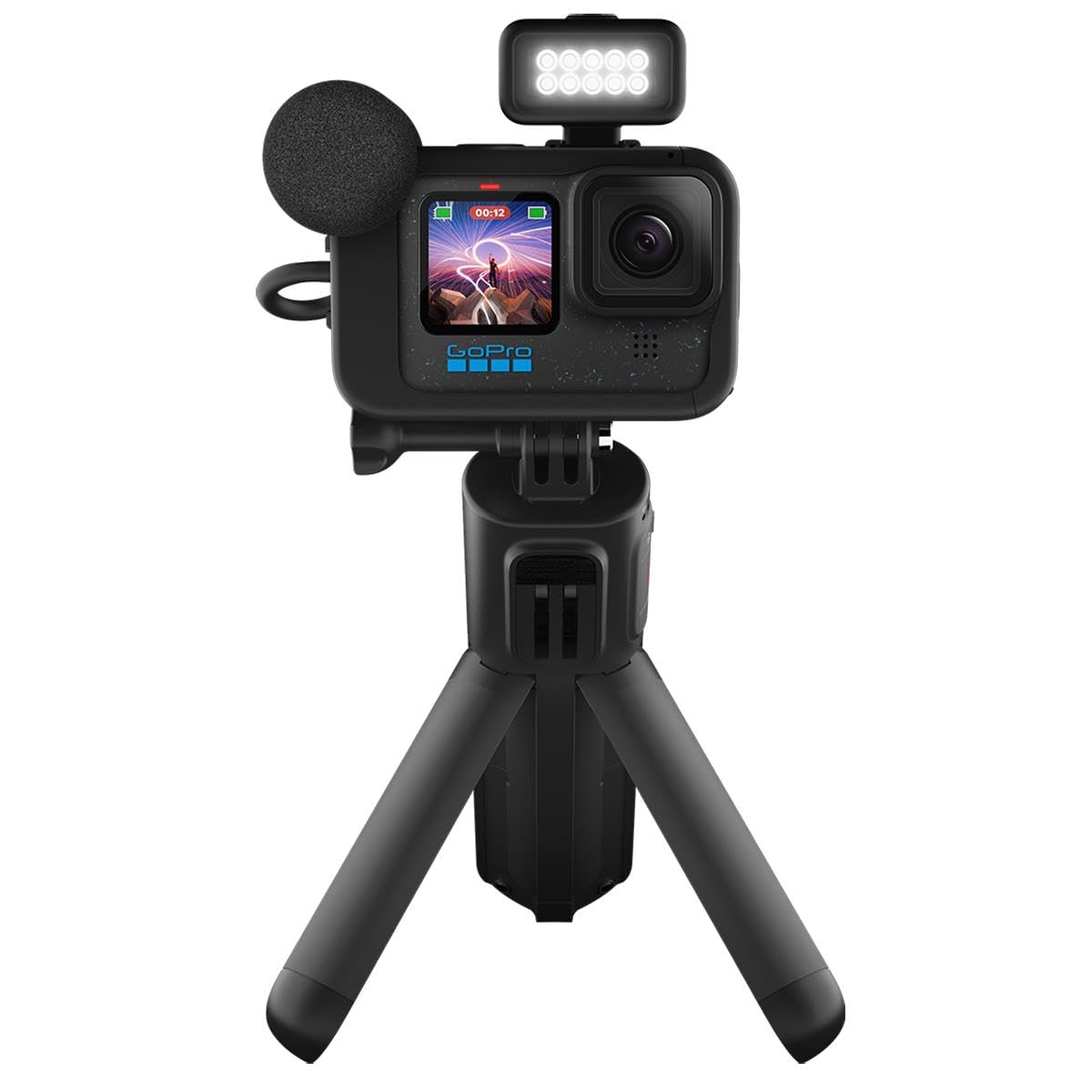 GoPro HERO12 Black Creator Edition Camera Bundle: 40-pc Extreme Sport Kit, 64GB Micro SD for Action-Packed Video Creation