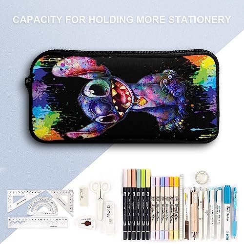 Stitch 3PCS Backpack Casual Bags with Insulated Lunch Bag Tote And Pencil Case Box Pouch for Teen Boys Girls