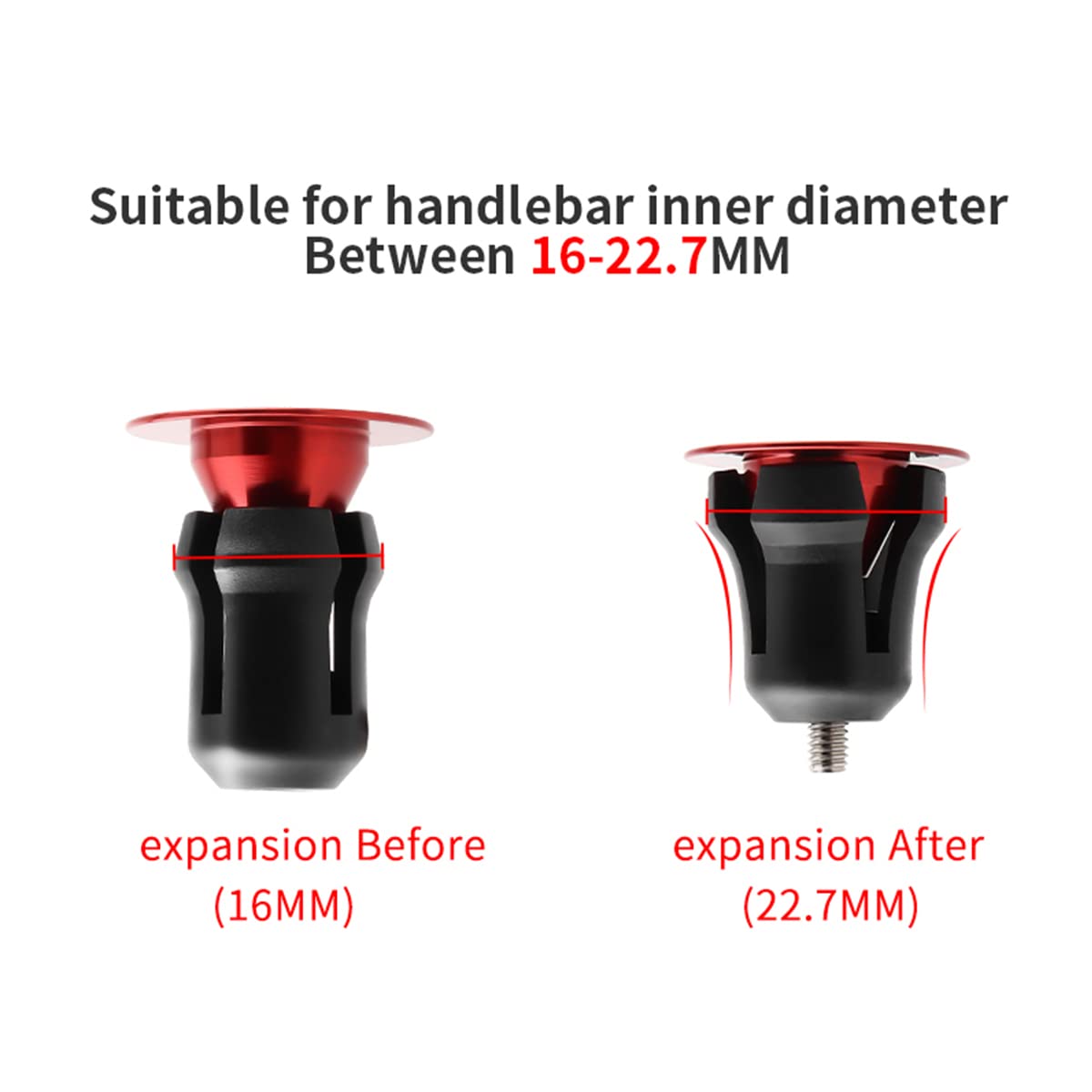 MUQZI Bar End Plugs Handlebar End Caps Road Mountain Bike Handlebar Plugs for Most Bicycle, Black M