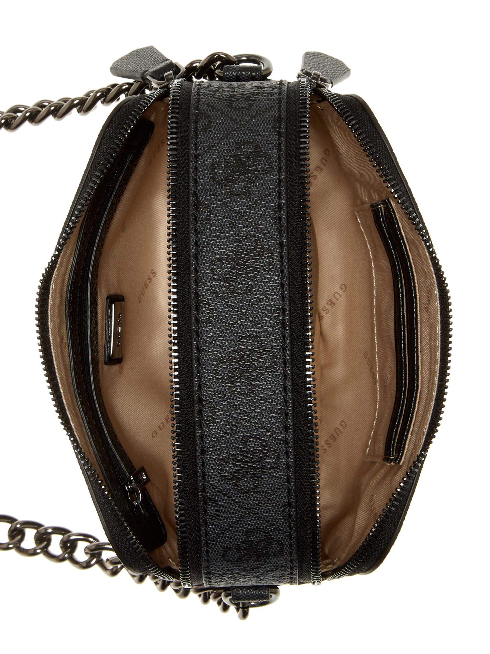 GUESS womens Noelle Crossbody Camera, Coal, One Size US