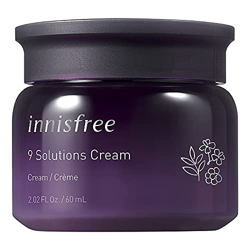 innisfree 9 Solutions Cream Anti-Aging Hydrating Face Moisturizer, Perfect 9, 2.03 Fl Oz (Packmof 1