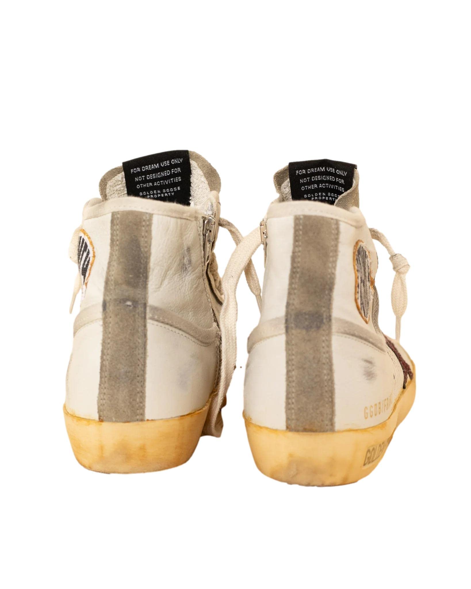 Golden Goose Women's Francy Penstar Sneakers, White/Taupe/Bordeaux (us_Footwear_Size_System, Adult, Women, Numeric, Medium, Numeric_9)