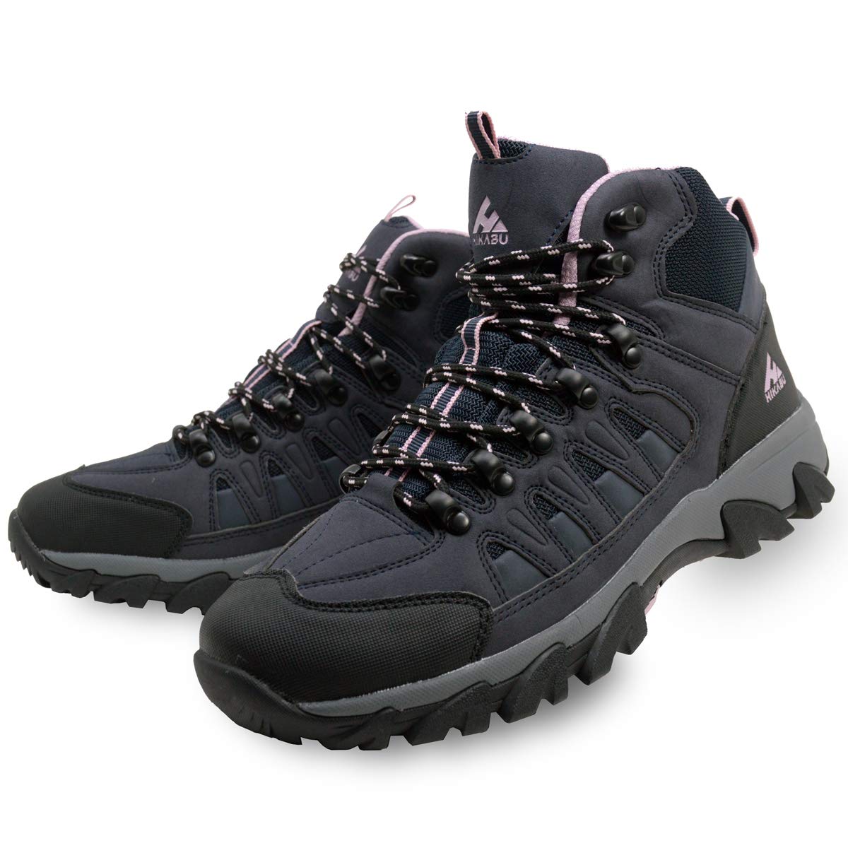 Hikabu Women's Vegan Hiking Boots - Ankle Support, Comfort & Waterproof Protection for All Outdoor Adventures [7.5-8|Purple]