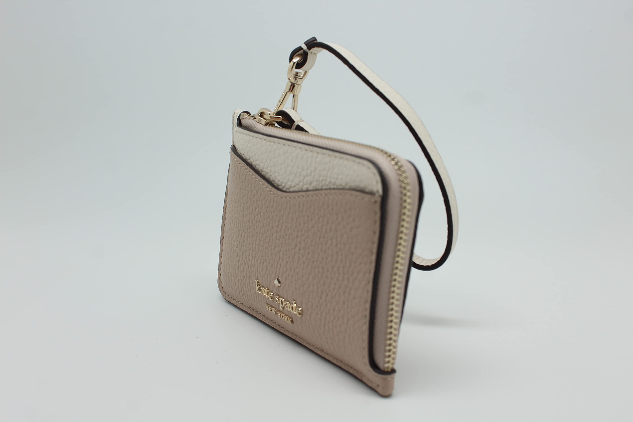 Kate Spade New York Leila Small Card Holder Wristlet (Warmbeige)