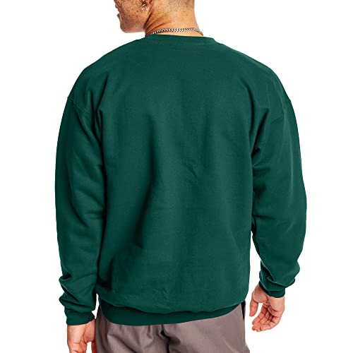 Hanes Men's Ultimate Cotton Heavyweight, Deep Forest, Large