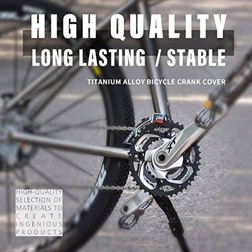 TiTo Titanium Bike Crank Cover M20 Screw Titanium Alloy Bicycle Crank Arm Fixing Bolt Thread Cover Cap for Road Bike MTB(Sandblasting)