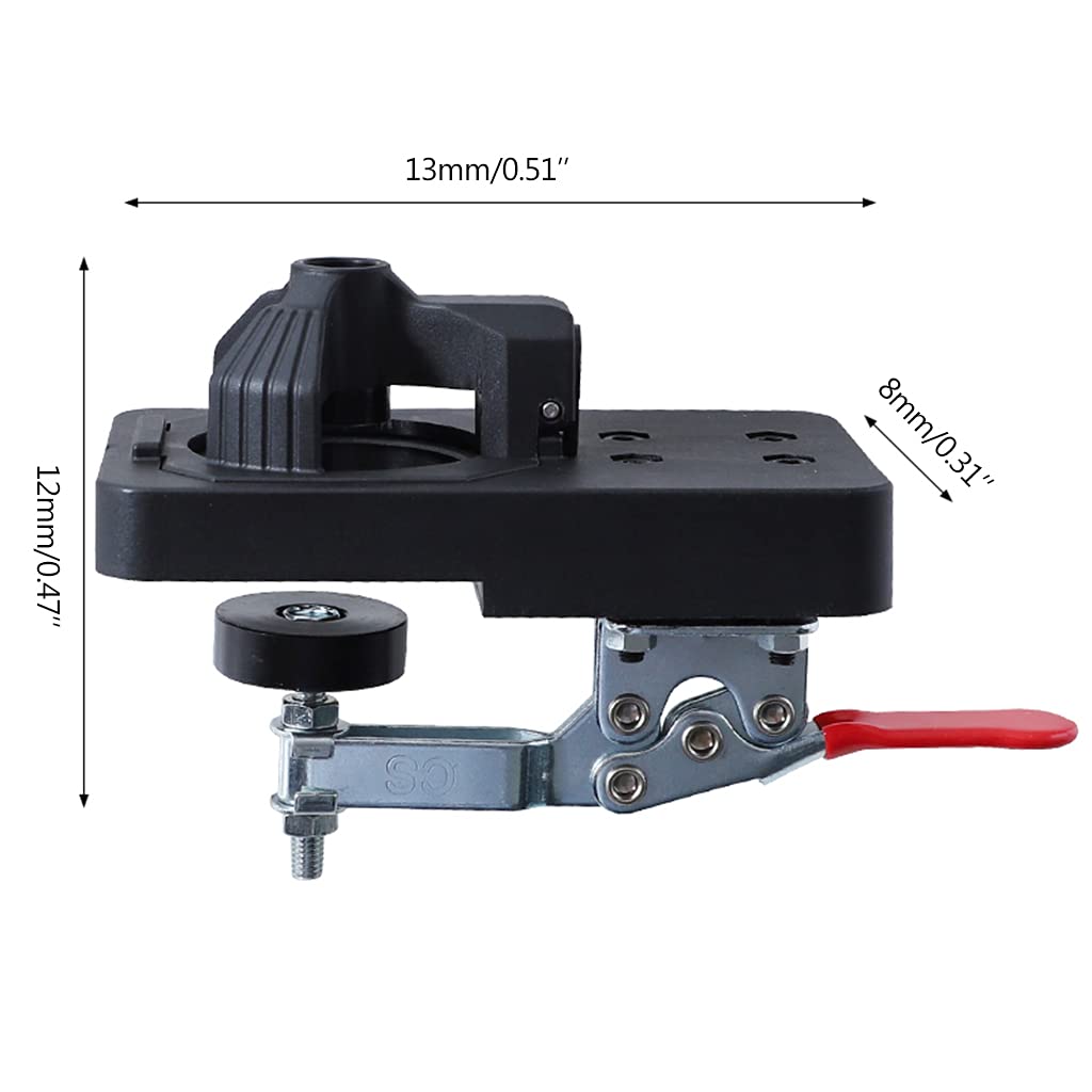 Hinge Boring Jig Woodworking Hole Drilling Guide Locator With Fixture Aluminum Hole Opener Template Door Cabinets Tools Boring Hole Drill Guide Dowel Jig Kit Hinge Hole Opener Woodworking 35mm Tool