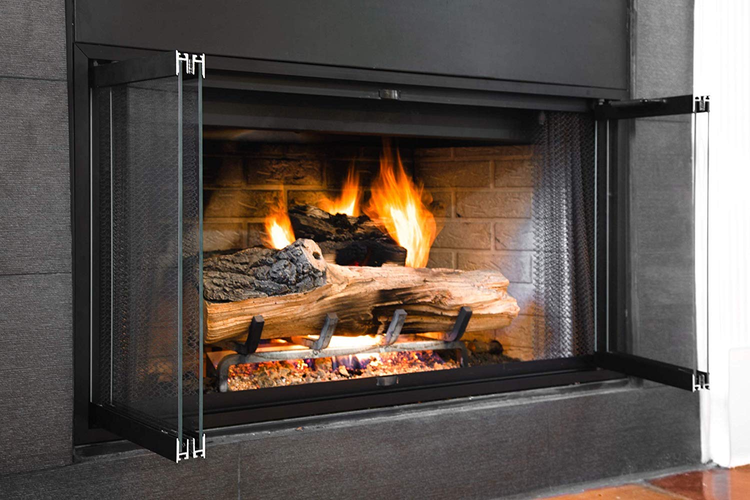 Heatilator Prefab Fireplace Door | Easy to Install | Frame Included | - Fits Models E36, EC36, HB36A, HB36AI Only.