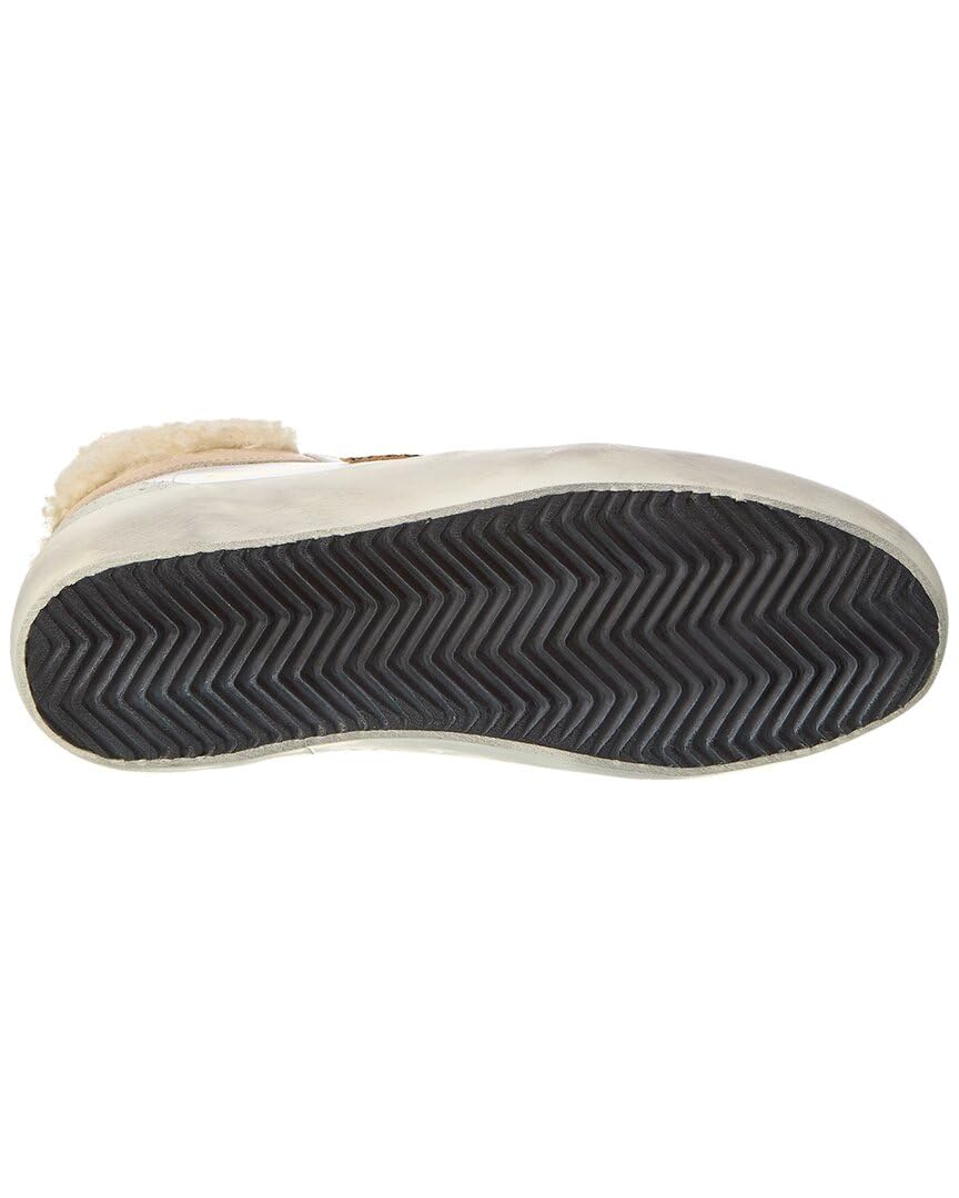 Golden Goose Midstar Leather & Shearling Sneaker, 38, White