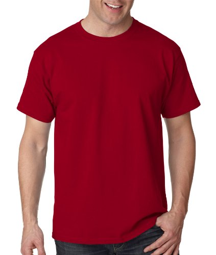 Hanes Tagless Men`s T-Shirt Deep Red