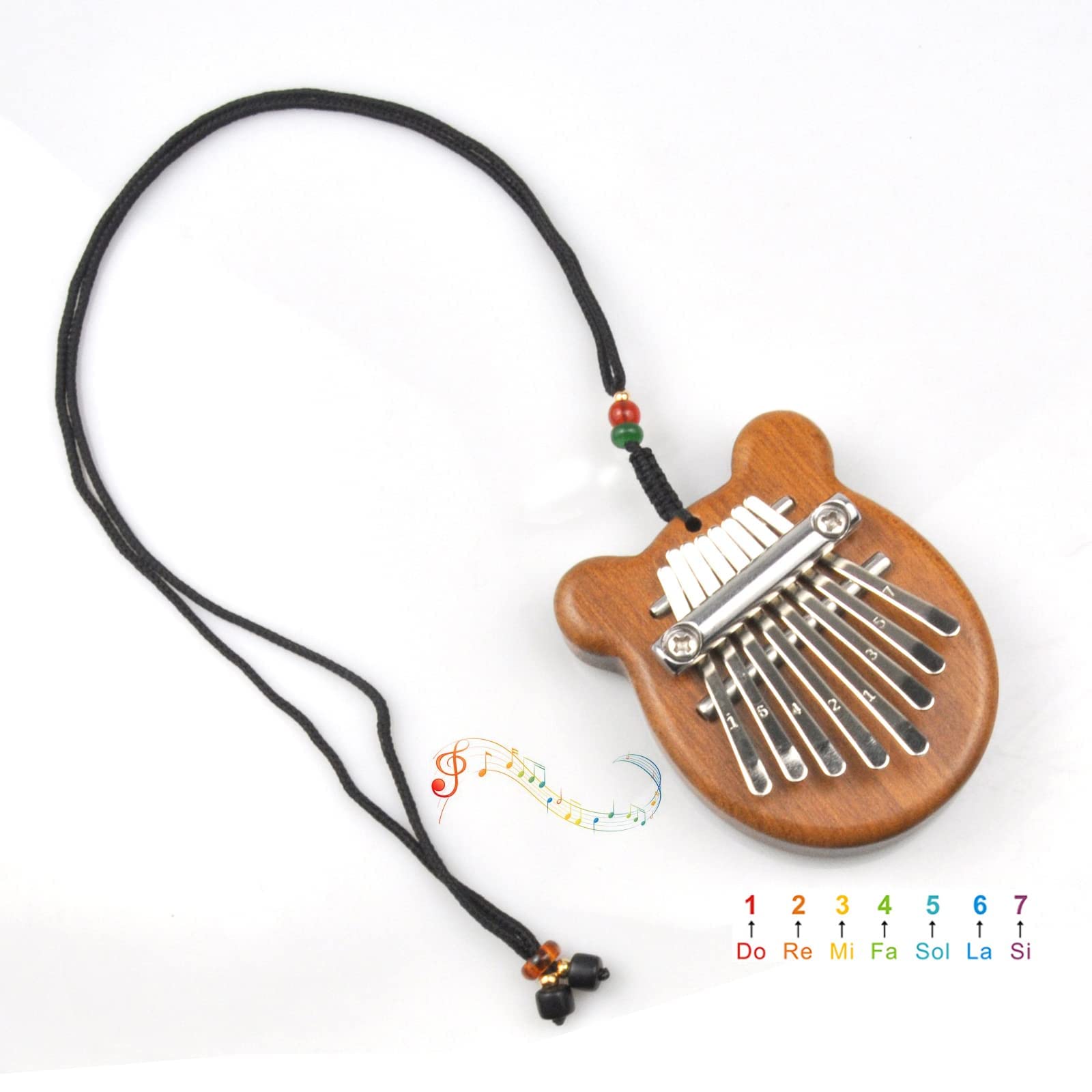 Kalimba Thumb Piano - 8 Keys Tiny piano,Portable Mini Finger Piano with Lanyard, Musical Instruments for Kids and Adults, Perfect Musical Gifts for Beginners