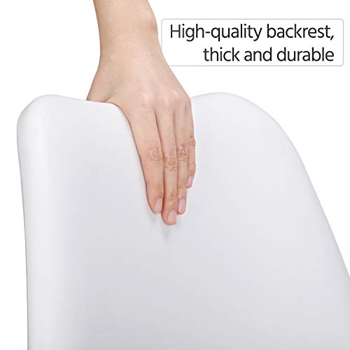Yaheetech Chairs for Dining Room Dining Chairs DSW Chair Accent Chair with Beech Wood Legs Modern Mid Century Eiffel Inspired Chair Dining Room Chairs Set of 4 Kitchen Chairs White,4Pcs