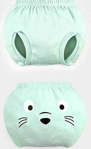 Guozyun Baby Training Underwear Newborn Infant Cotton Training Underpants Toddler Kids Training Pants Briefs (12-24 Months, 3-color(Yellow ,light green ,dark grey))