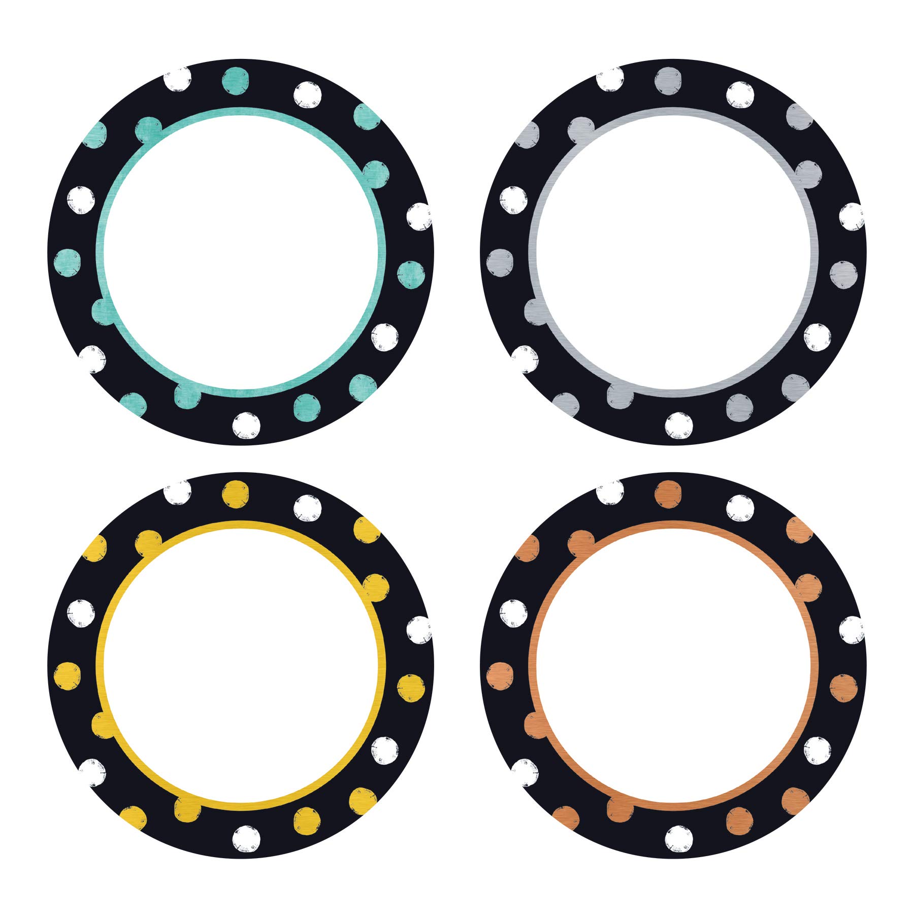 I Metal Dot Circles Classic Accents® Variety Pack, 36 Count