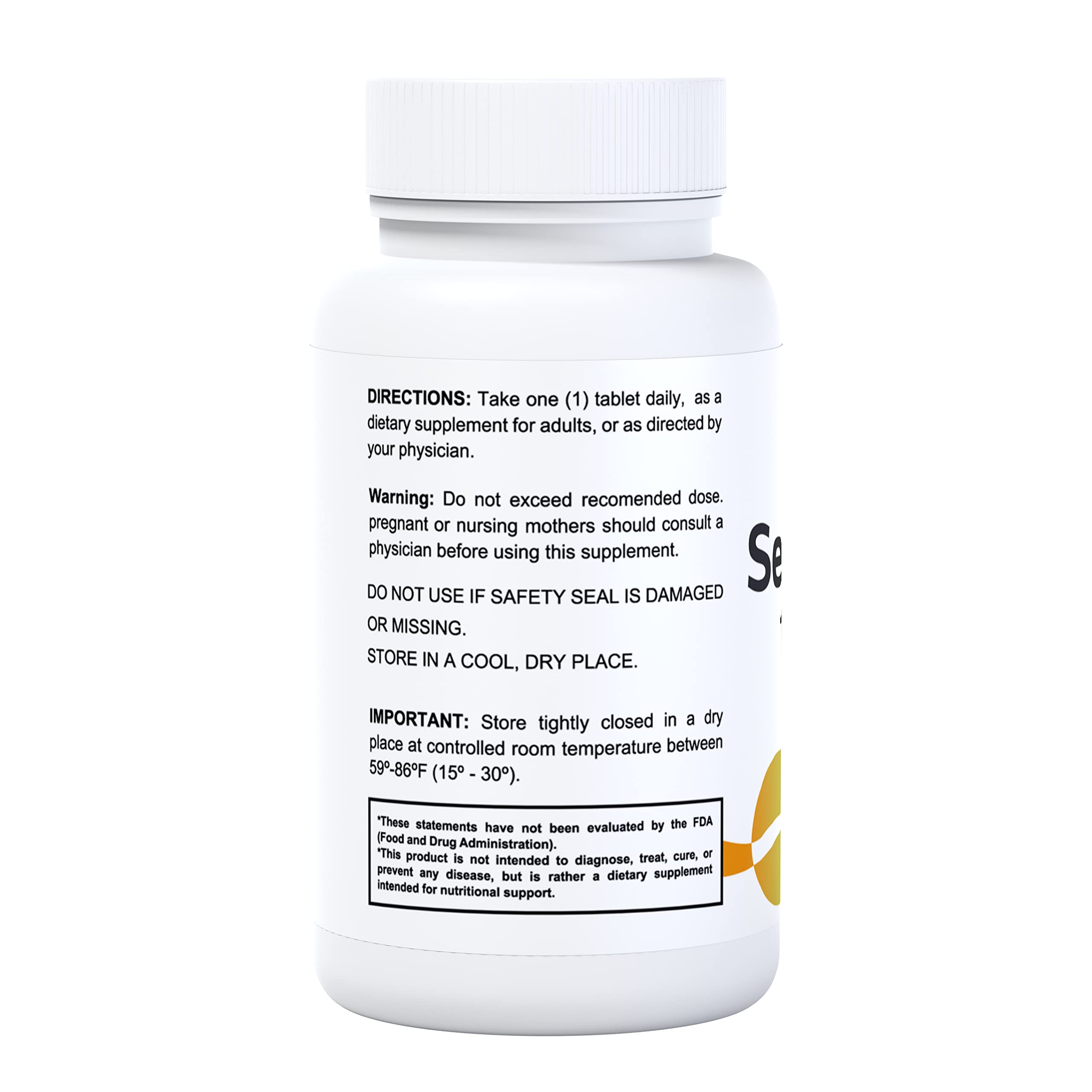 Hallusa Natural β Selenium 60 Tablets, Antioxidant and Immune Support, Heart Health β 60 Day Supply