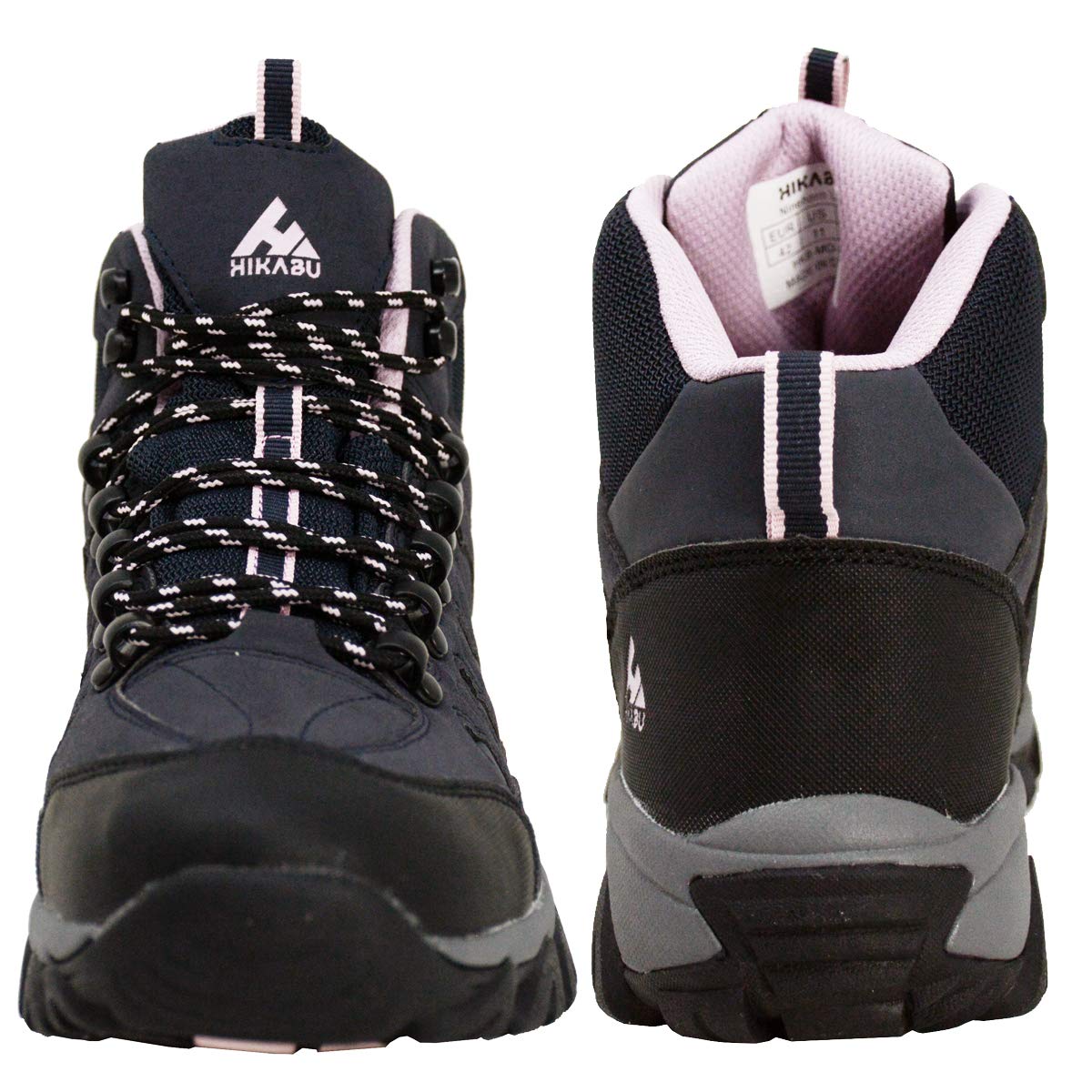 Hikabu Women's Vegan Hiking Boots - Ankle Support, Comfort & Waterproof Protection for All Outdoor Adventures [7.5-8|Purple]