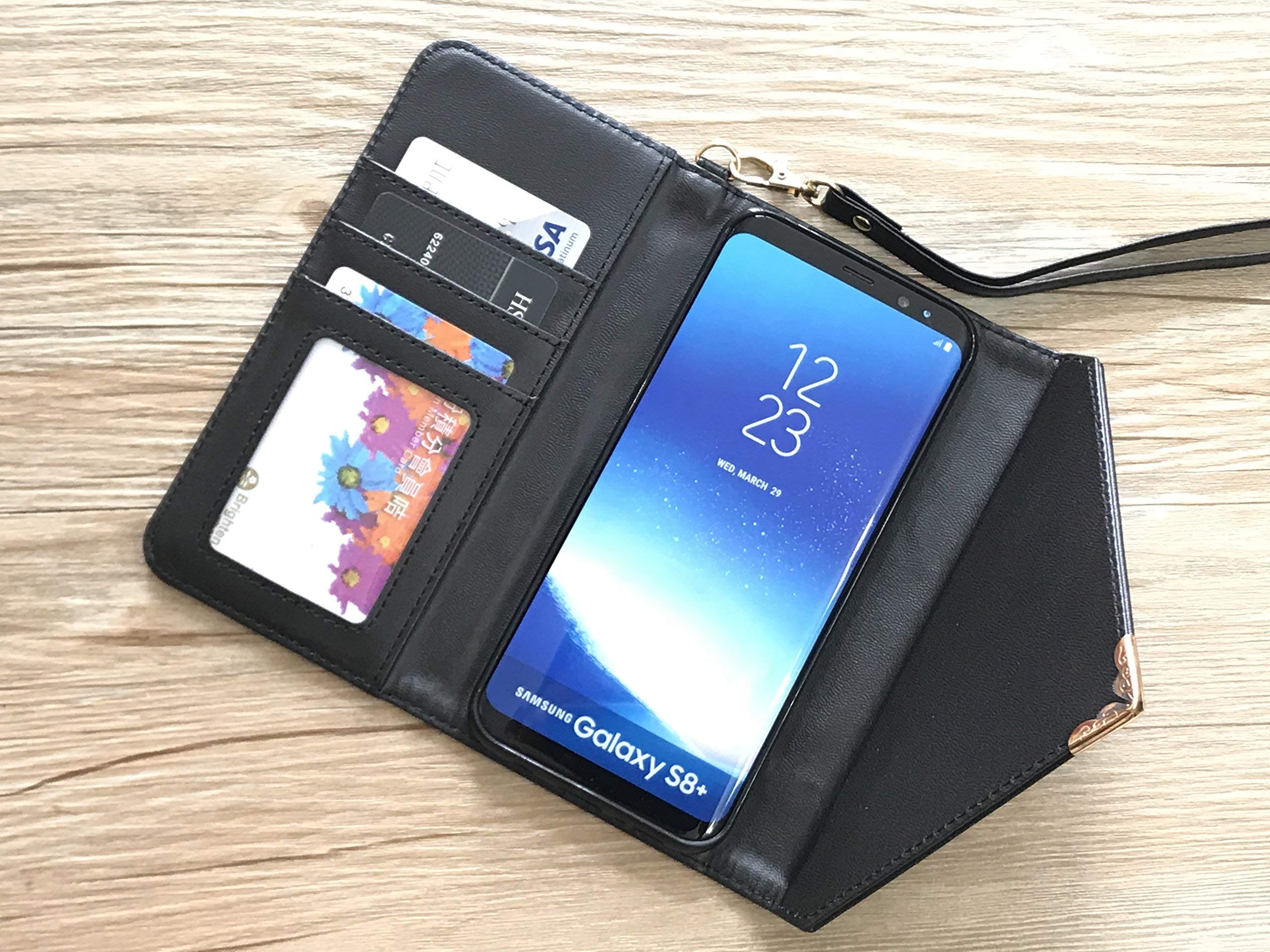 Gothic Crow phone leather wallet case for iPhone X XS XR 11 12 13 14 Pro Max Samsung S23 S22 S21 S20 Ultra S10 S9 Note 20 8 9 10 Plus Dc045