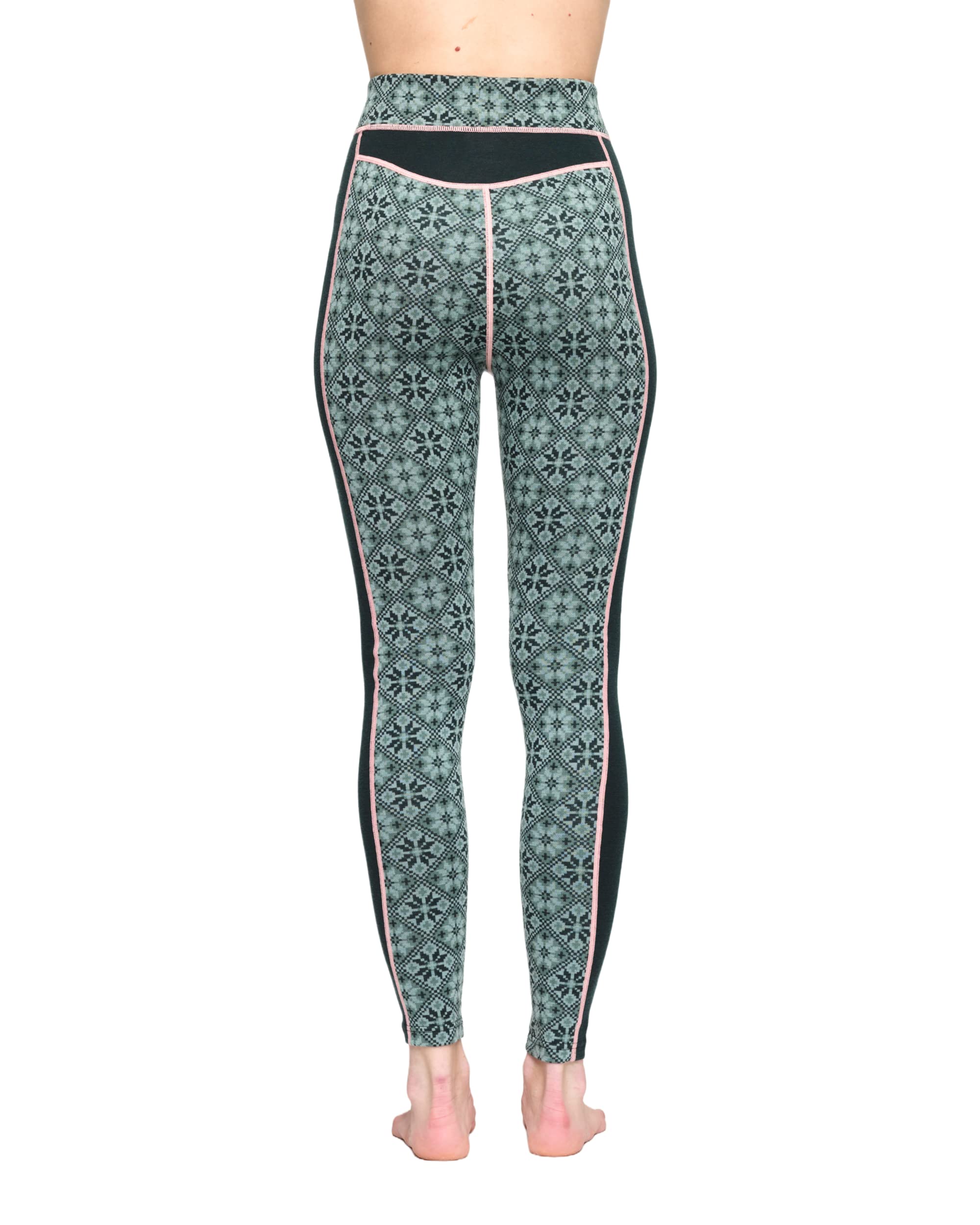 Kari Traa Rose High Waisted Women's Base Layer Leggings, 100% Merino Wool Full-Length Winter Warm Pants, Soft Base Layer Leggings Pants, Murk, Medium