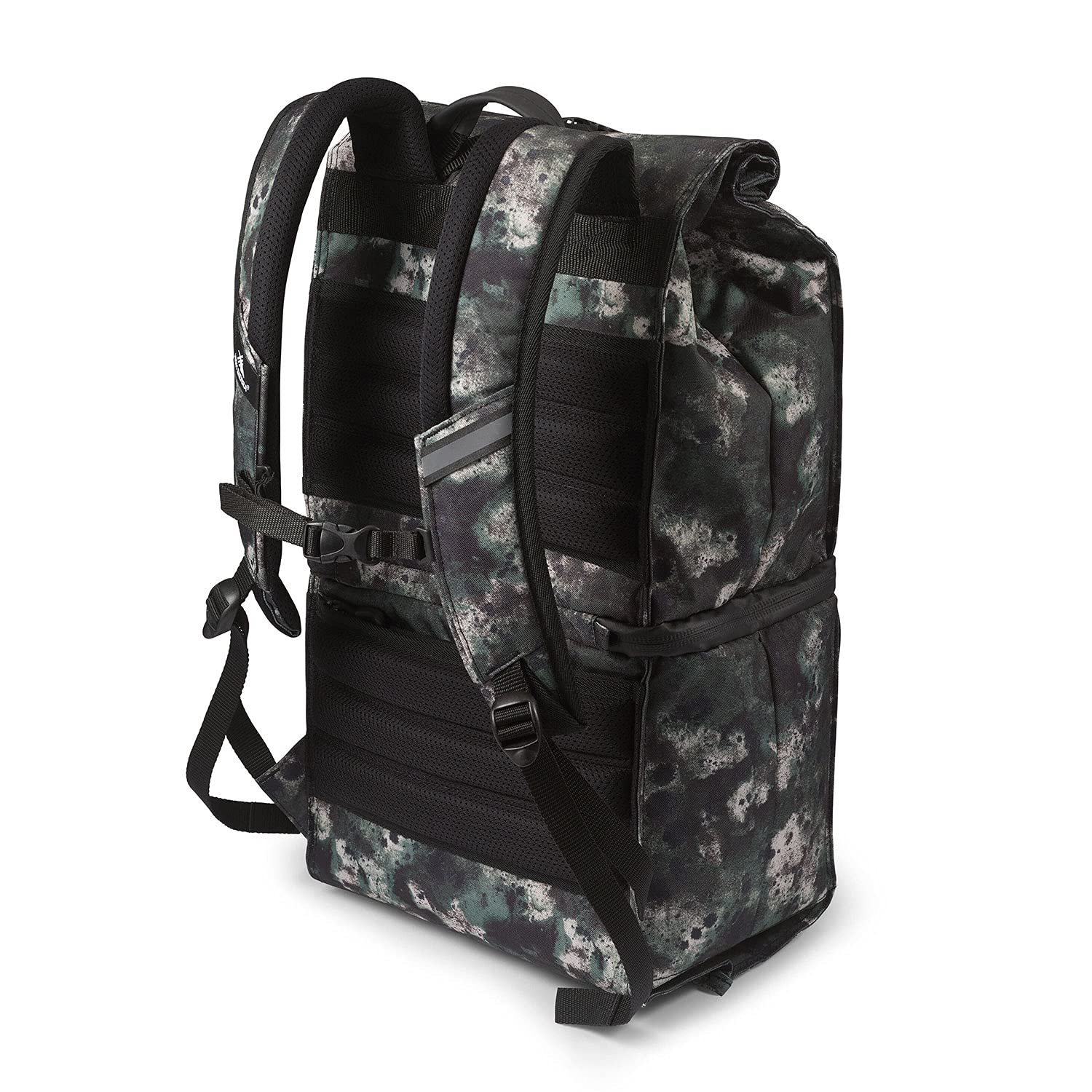 High Sierra Beach N Chill Cooler Backpack with Bottom Cooler Compartment and Liner for Hiking, Running, Climbing, or Cycling, Urban Camo