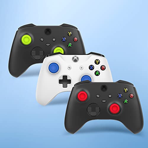 TOMSIN Replacement Joysticks for Xbox One Series X/S Controller,4PCS True Rubberized Thumbsticks Repair Kit for Xbox One Wireless Controller(Black)