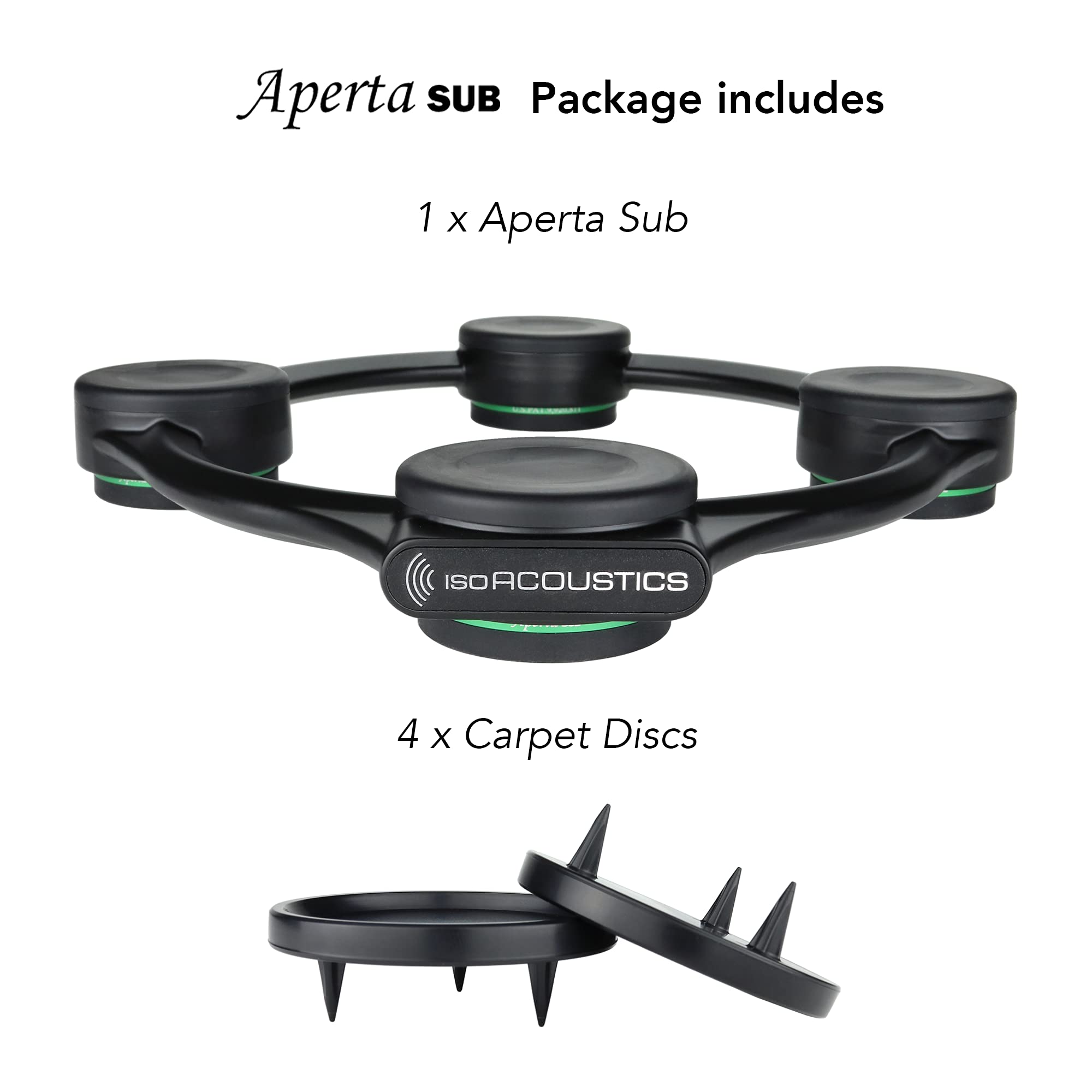 IsoAcoustics Subwoofer Isolation Stand: Aperta Sub (10.5" W x 11.5β D)