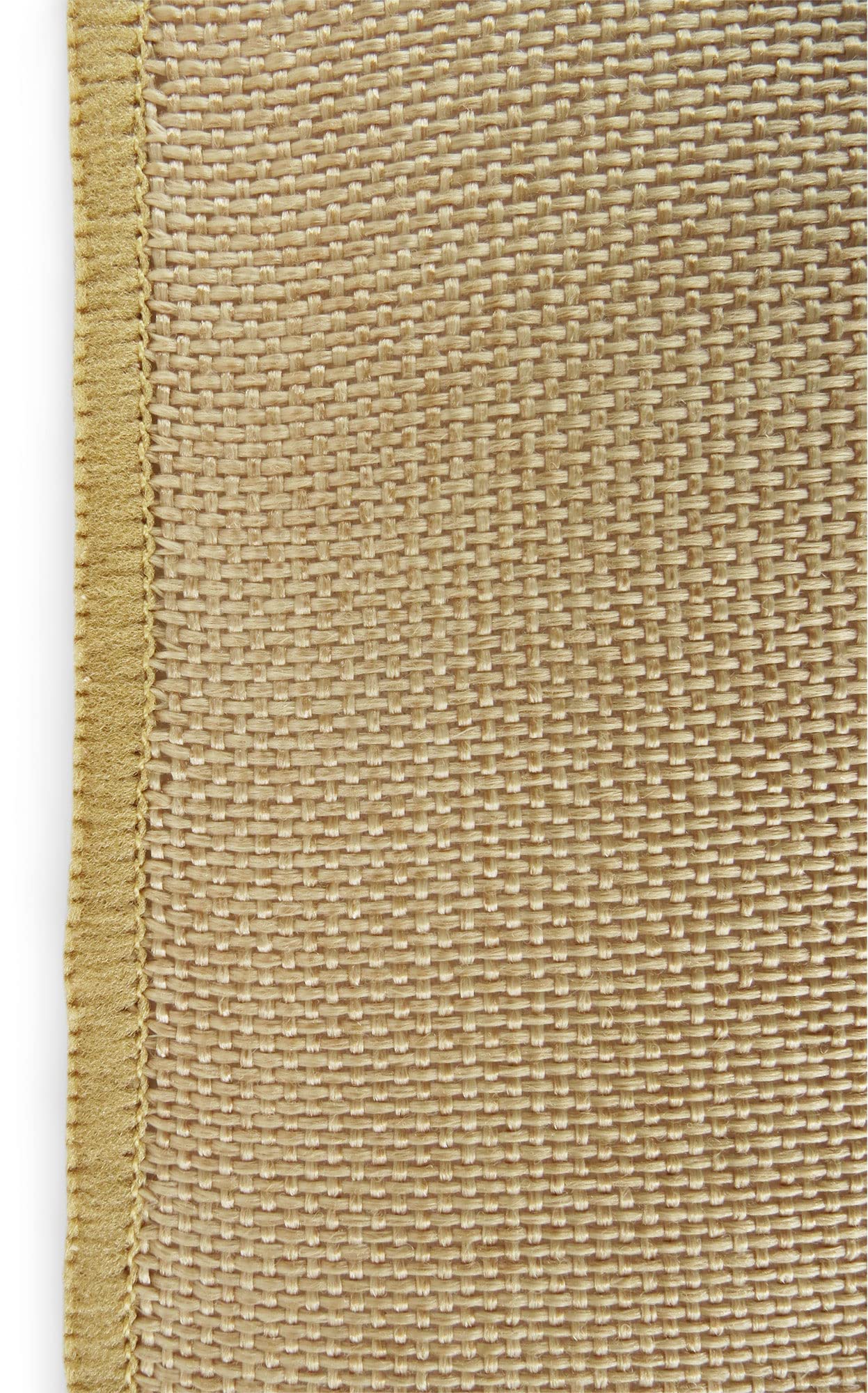 Goldstream Point 4 Pack 15 Inch Round Natural Brown Polyester Burlap Placemat Faux Jute Table Place Mat