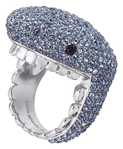 Kate Spade New York Women's California Dreaming Pave Shark Ring,Size 6 blue