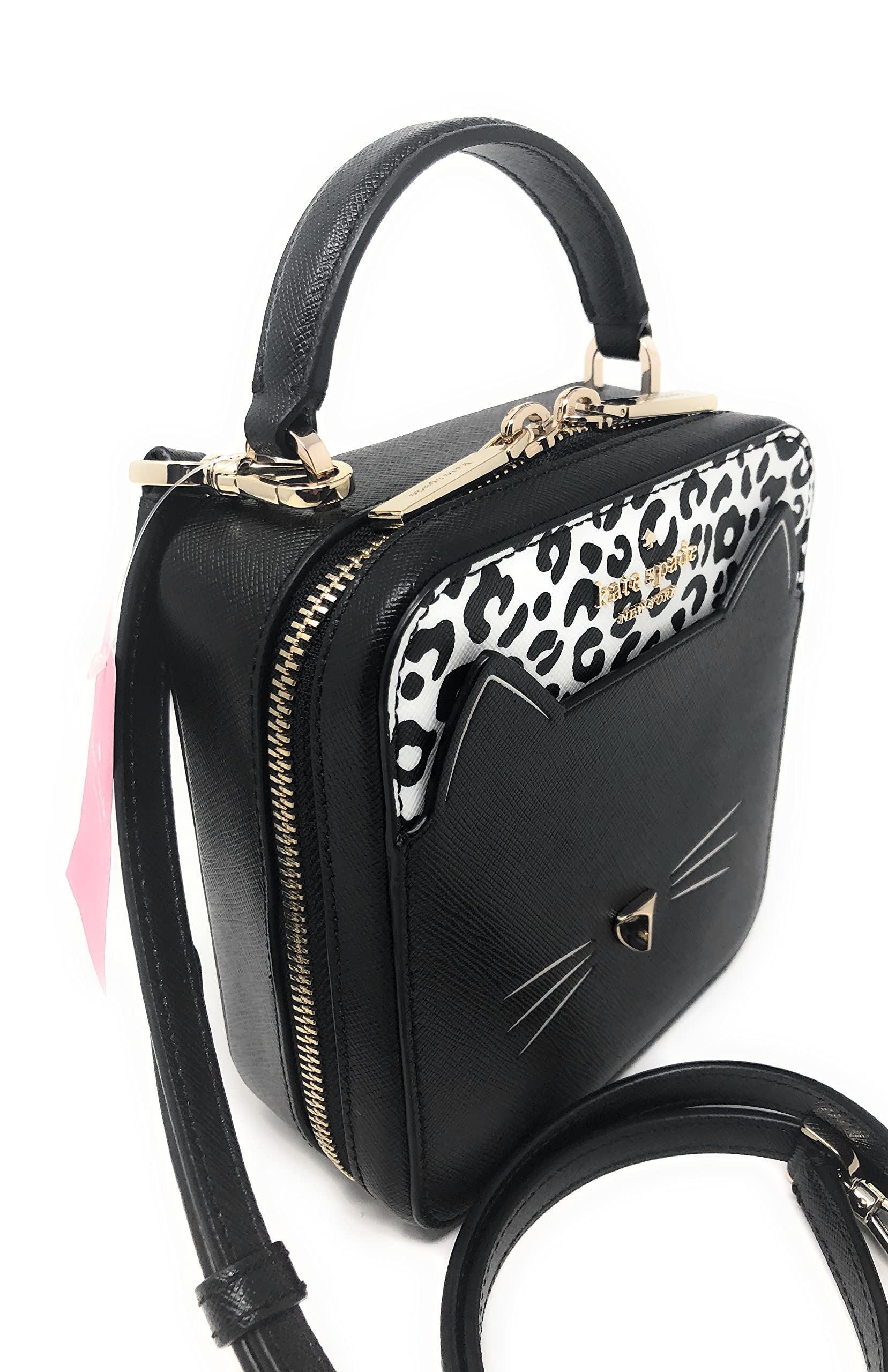 Kate Spade New York Daisy Vanity Meow Crossbody Bag - Black