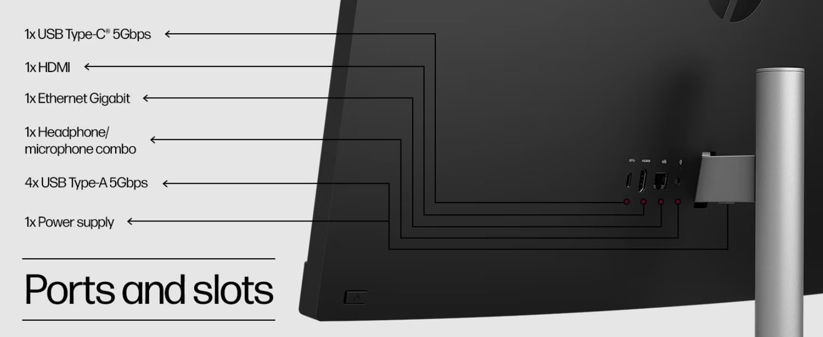 HP 27 All-in-One Desktop 4TB SSD 64GB RAM (Intel 13th Generation Core i7 Processor with 10 cores - Turbo Boost to 5.0GHz, 4 TB SSD, 64 GB RAM, 27-inch FullHD, Win 11) PC Computer Essential Pavilion