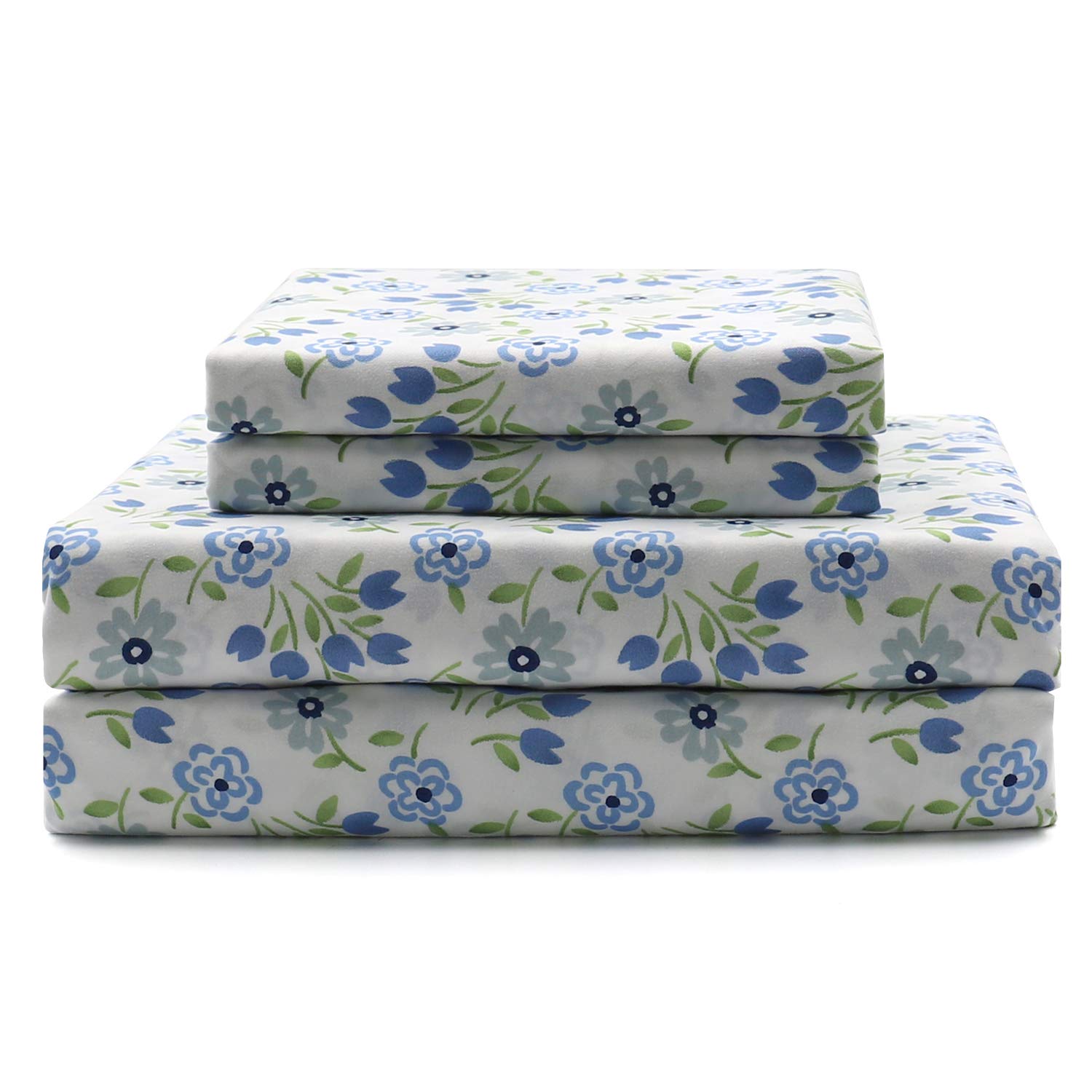 Hallmark Queen Bed Sheets Set, 1800 Thread Count Microfiber Sheets Queen Size Bed Set Deep Pocket, 4 Piece Queen Sheets Set