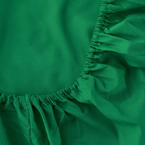 Toodou Most Comfortable and Luxurious Turquoise California King Fitted Sheet-Soft Wrinkle Resistant Microfiber- Deep Pocket Fitted Bottom Sheets