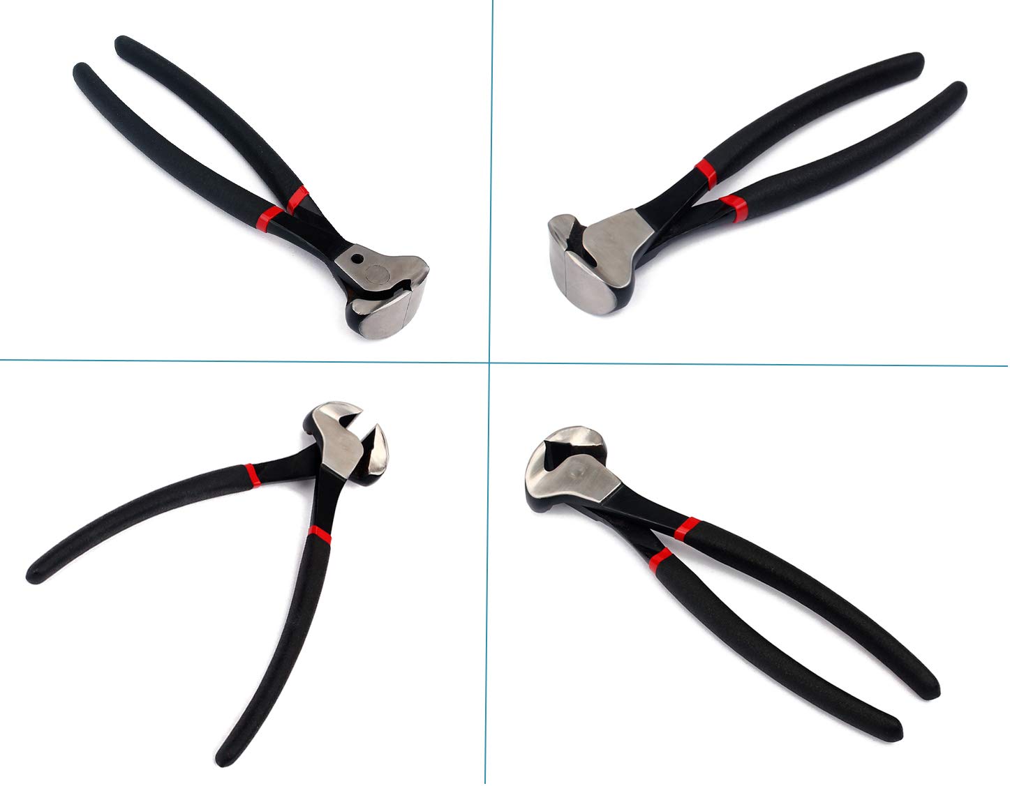 Guitar Fretwire and Bridge Pins Puller, 8-Inch End Cutting Plier for Fret Wire Work, Specially Hardened Stainless Steel Jaws, Cuts Wire and String Neatly, Luthier Repair Tool, Black