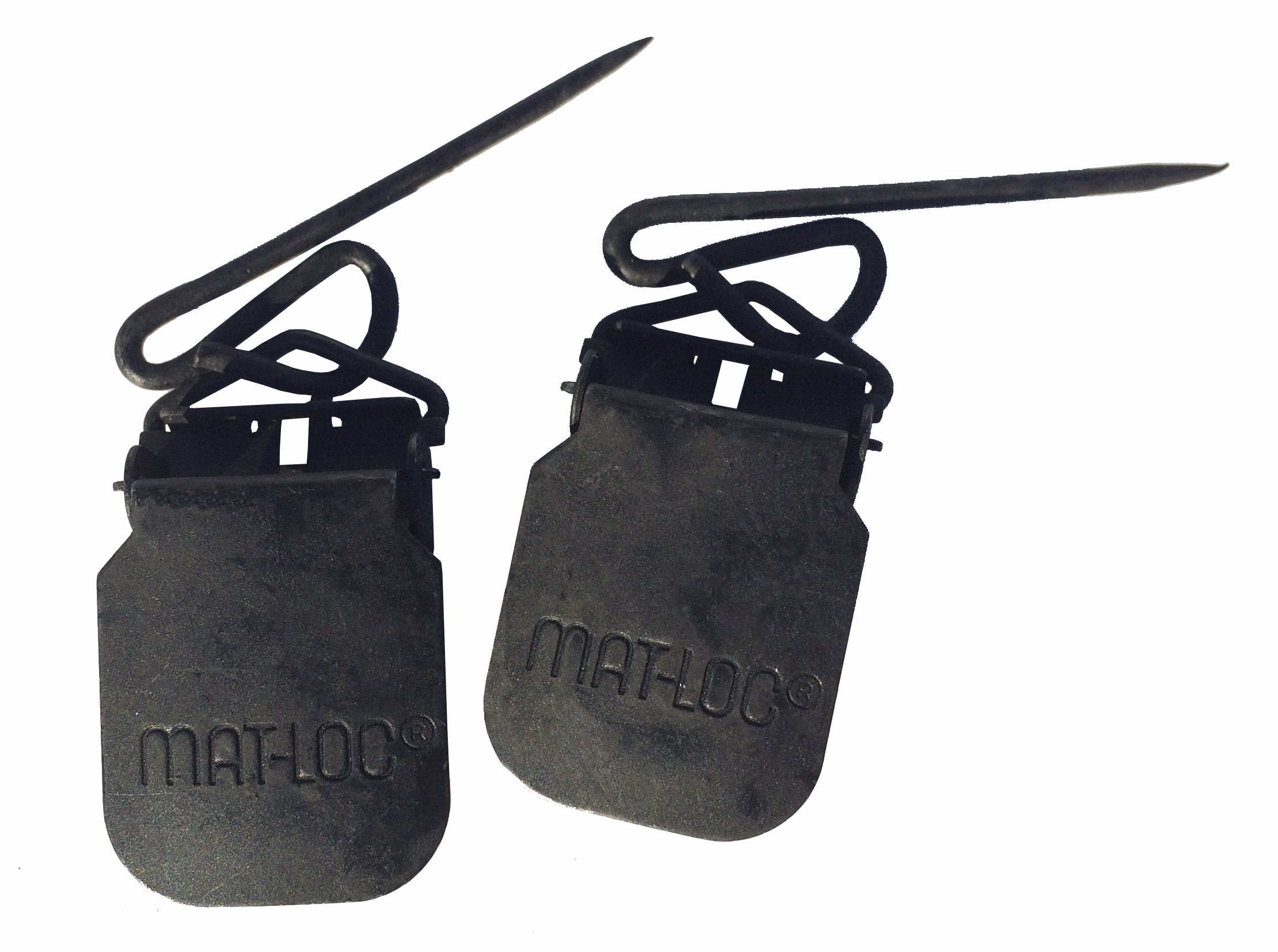 GGBAILEY Black Mat-Loc Car & Truck Floor Mat Retention Clips - 2 Pack | Prevents Movement | Quick and Easy to Install | Keep Vehicle Carpet Protective Covering in Place (14102G)