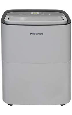 Hisense DH5019K1G 50 Pint 2-Speed Dehumidifier Energy Star (1,000 Sq. Ft. Coverage) (Renewed)