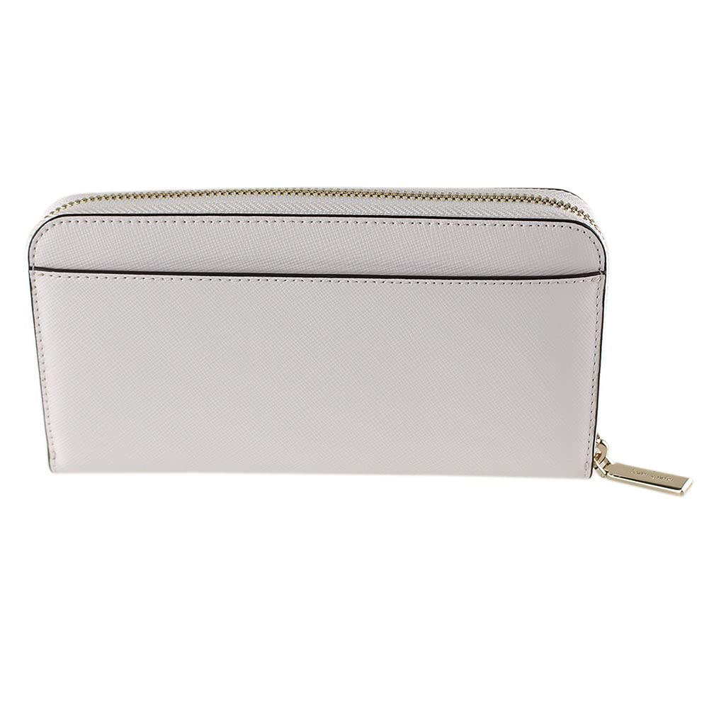 Kate Spade Staci Large Continental Leather Zip Around Wallet In White Dove
