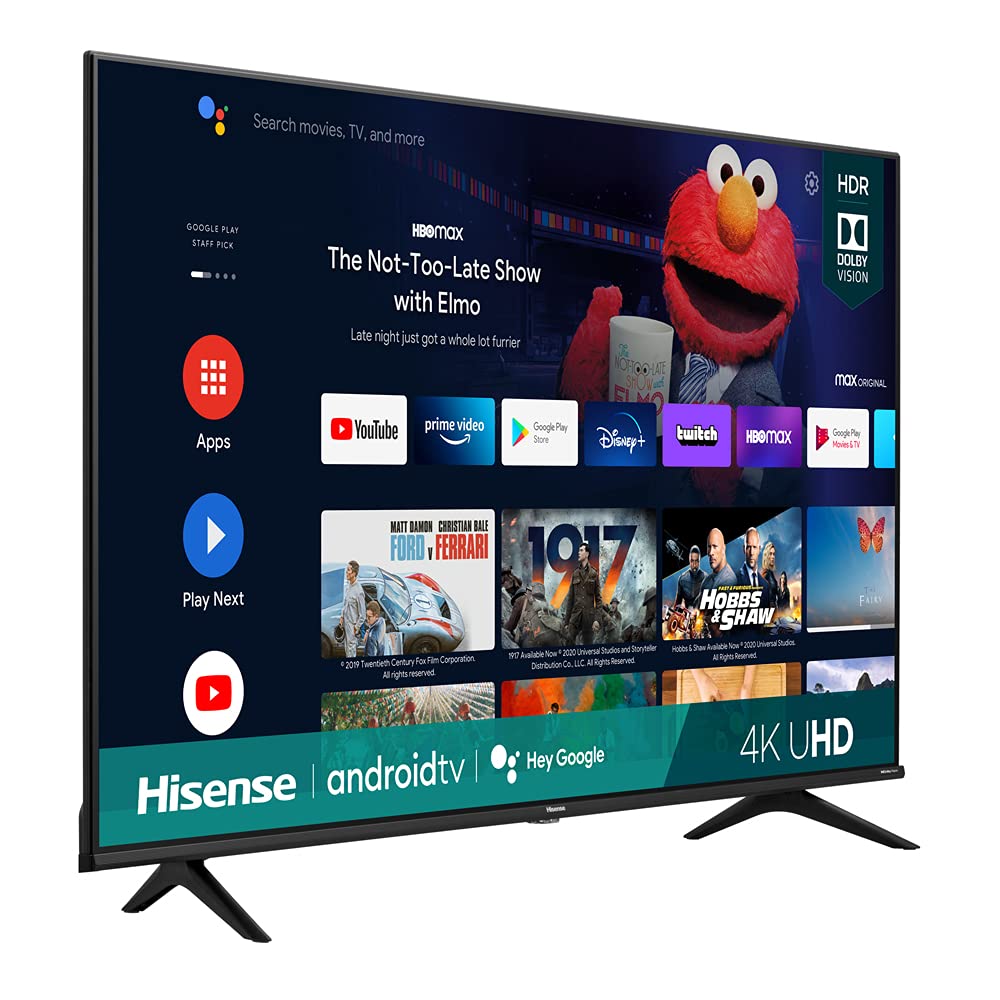 Hisense 75A6G 75 Inch A6G Series 4K UHD Smart Android TV with Dolby Vision HDR Bundle with Premium 2 YR CPS Enhanced Protection Pack