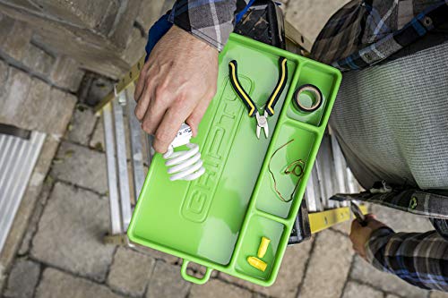 Gripty (Duo-Pack) | PREMIUM Silicone Tool Tray | Flexible | Multi Purpose Mat | Portable Tool Box Organizer | No Magnets | Easy Clean Up | (ORIGINAL Green)