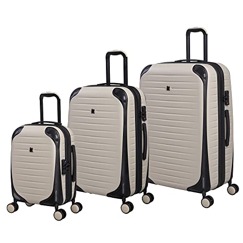 it luggage Lineal 3 Piece Hardside 8 Wheel Expandable Spinner, Oyster Grey, 3 Pc Set