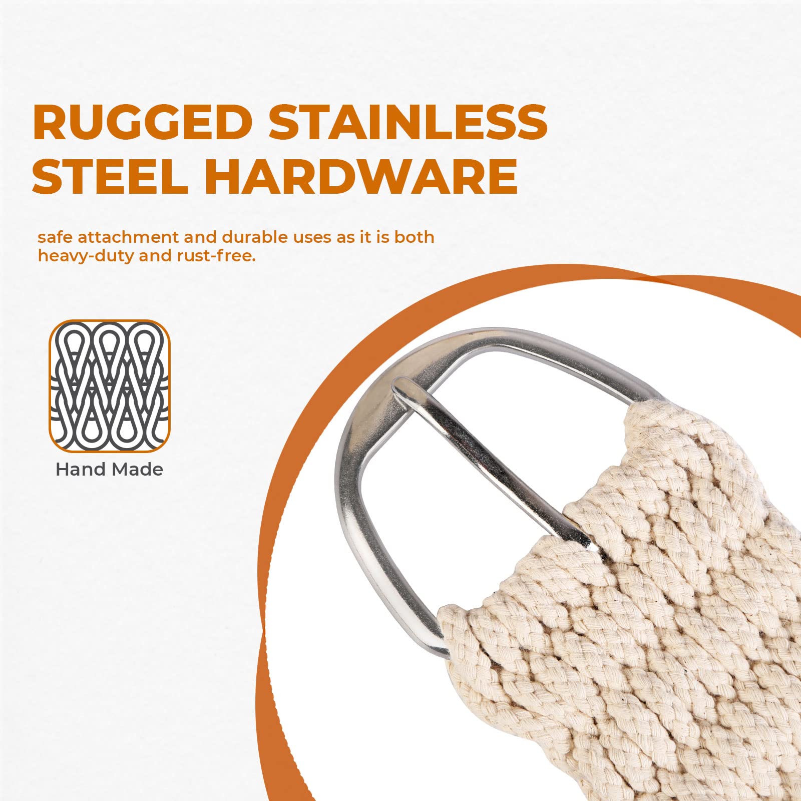 Harrison Howard 24 Strand Roper Western Cinch Handwoven Double-Weave Roper Cinch Rugged Stainless Steel Hardware for Horse 32 inches