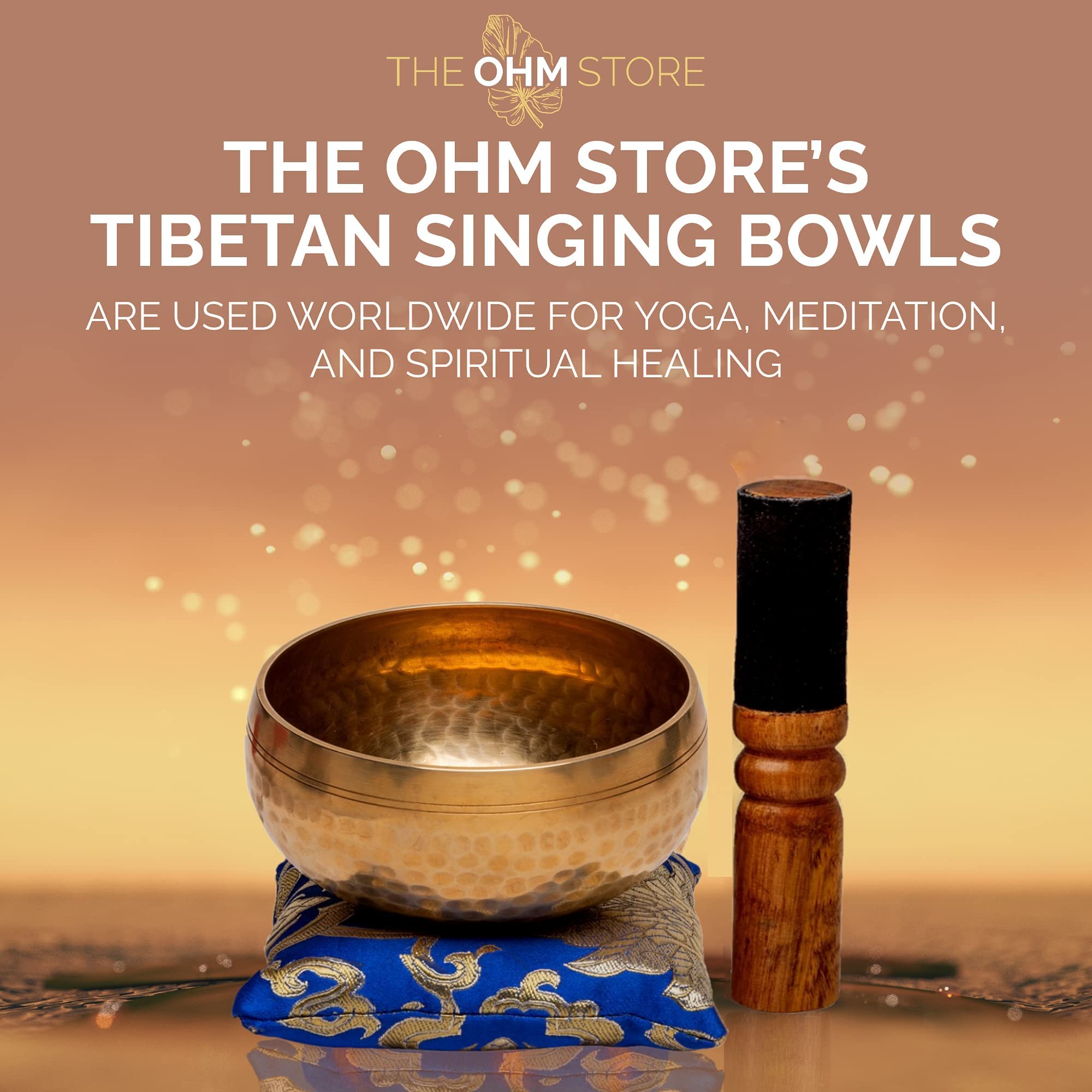 Handcrafted Lingam Meditation Sound Bowl and Lava Stone and Rose Quartz Mala Bracelet Bundle β Yoga, Healing, Intention Setting, and Mantra Recitation