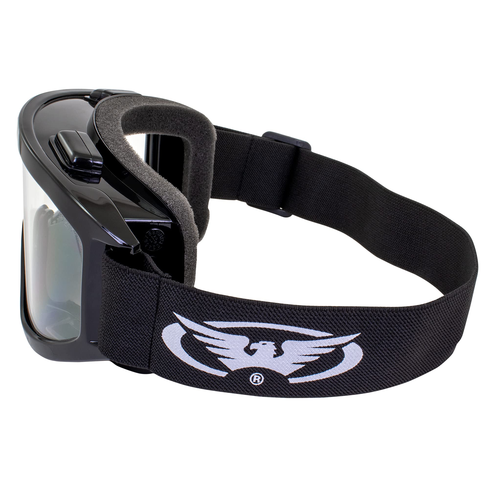 Global Vision 3 Pair Windshield Padded Goggle Clear Smoke & Yellow Lens Fits Over Most Glasses Antifog Coating Great for Paintball Airsoft ATV Motorcycle Meets ANSI Z87.1 Standards for Safety Eyewear