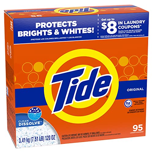 Tide Powder Laundry Detergent, Original, 95 loads, 120 oz